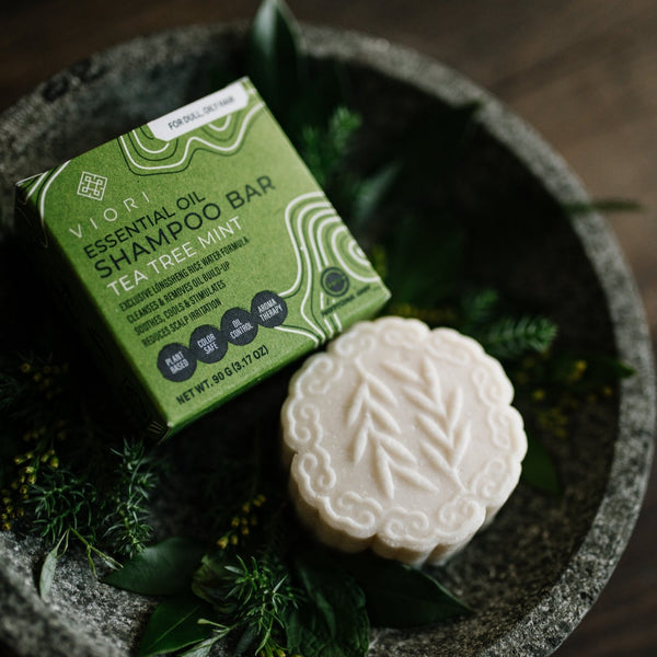 Tea Tree Mint Essential Oil Shampoo Bar | VIORI